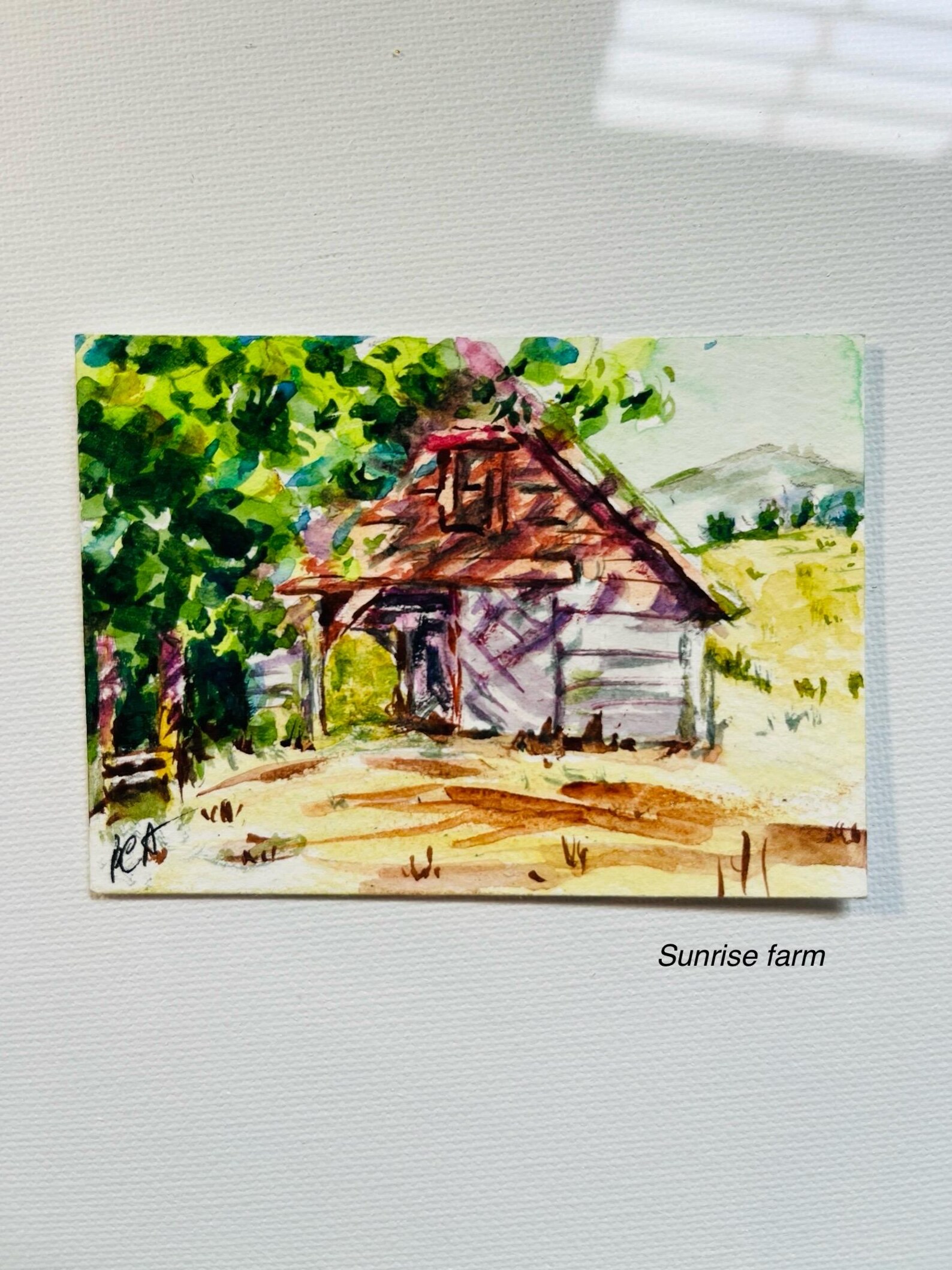 Original Tiny Watercolor Paintings, Tiny Paintings, Mini Paintings ...