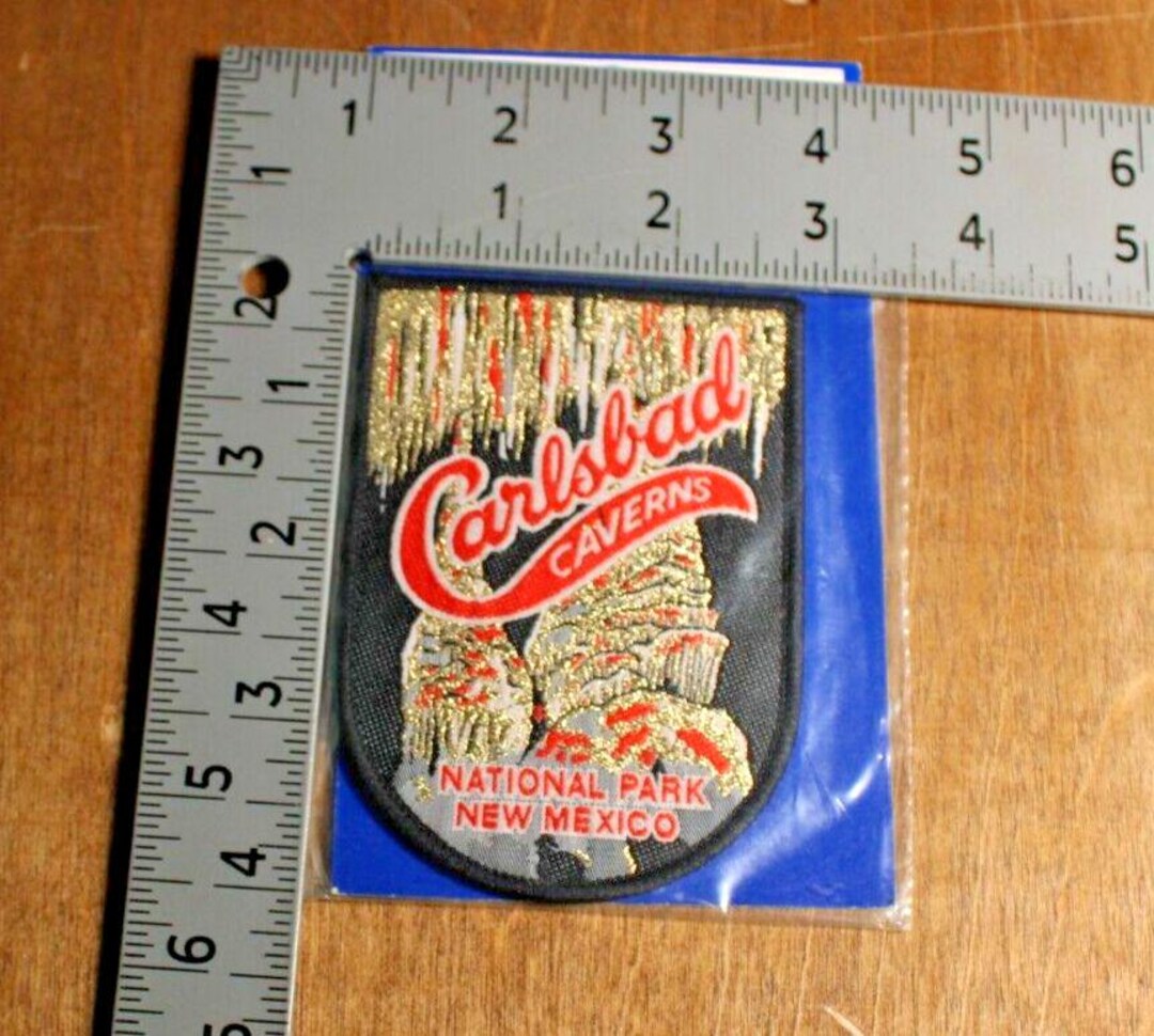 Carlsbad Caverns National Park New Mexico NM Round Embroidered Sew/iron ...