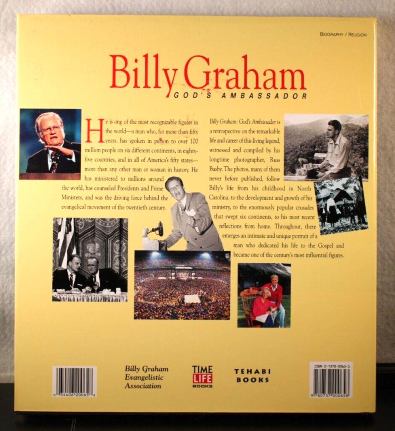 Billy Graham God's Ambassador HC DJ W/letter Signed by Franklin Graham ...