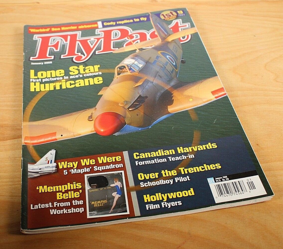 Fly Past Magazine: Lone Star Pictures in Ace's Colours Hurricane Jan ...