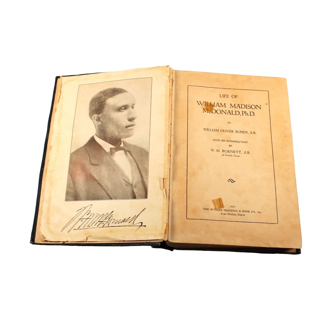 Life of William Madison Mcdonald Phd hardcover 1925 - Etsy