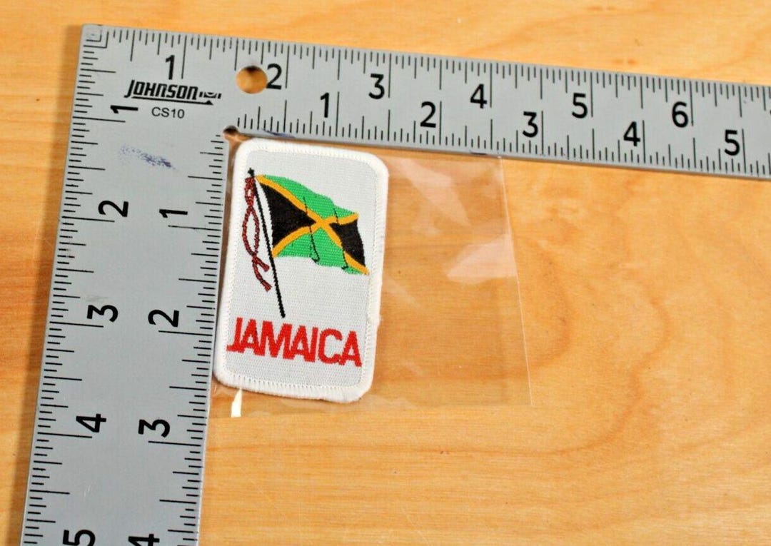 Jamaica / Flag Embroidered Patches 2.25"x1.25" Sew On - Etsy