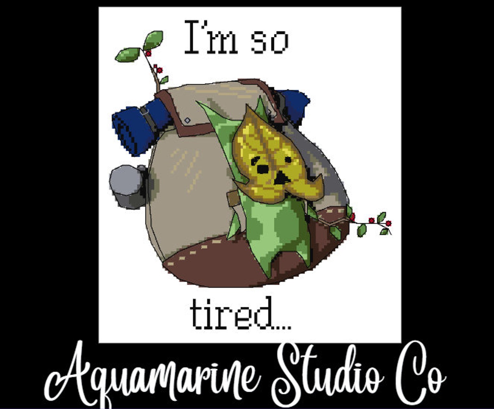 Tired Korok Cross Stitch Pattern - Zelda Tears of the Kingdom Download ...