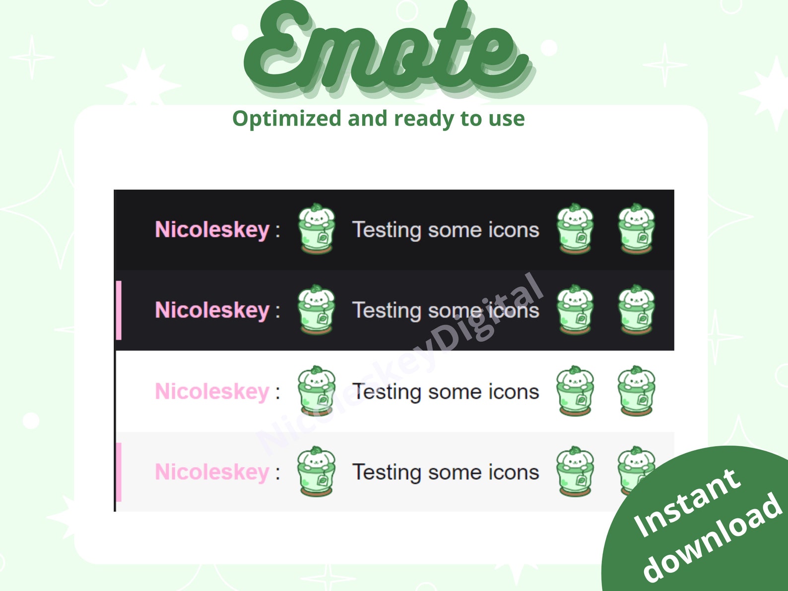 Matcha Green Tea Pup Cup Emote Traditional Japanese Teacup Cute Puppy ...