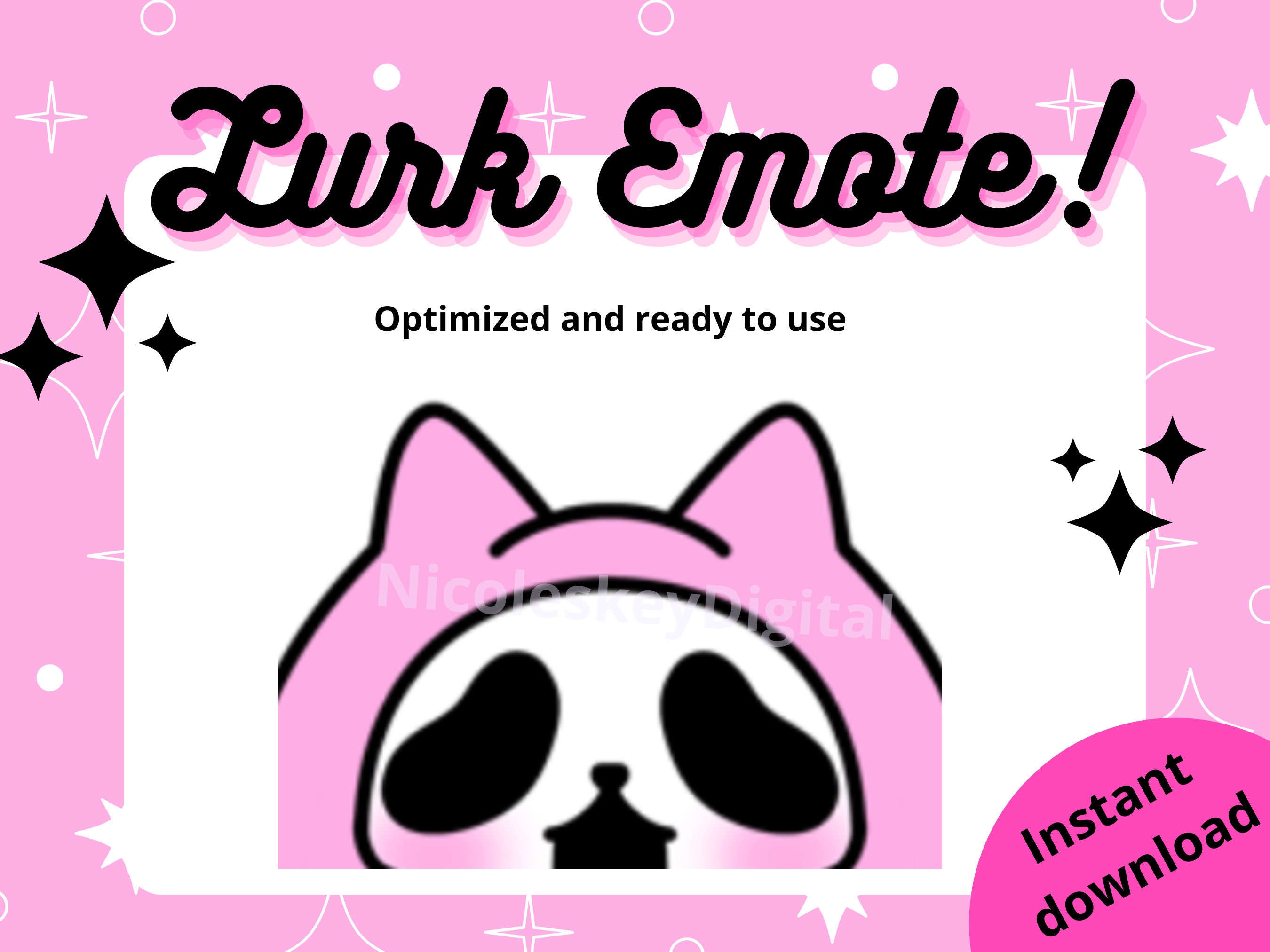 Lurking Ghost Kitty Emote Pink Spooky Movies Ghostface Horror Twitch ...