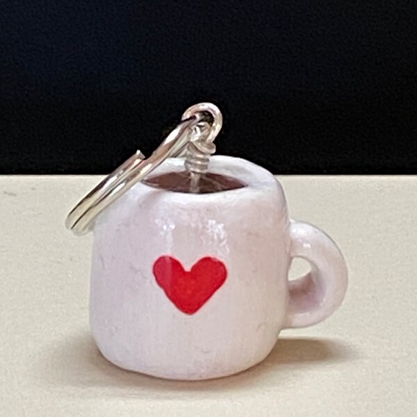 Coffee Cup Keychain - Etsy