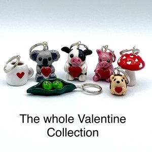 Mini Heart Coffee Mug Keychain Charm. Valentine Coffee Cup Backpack ...