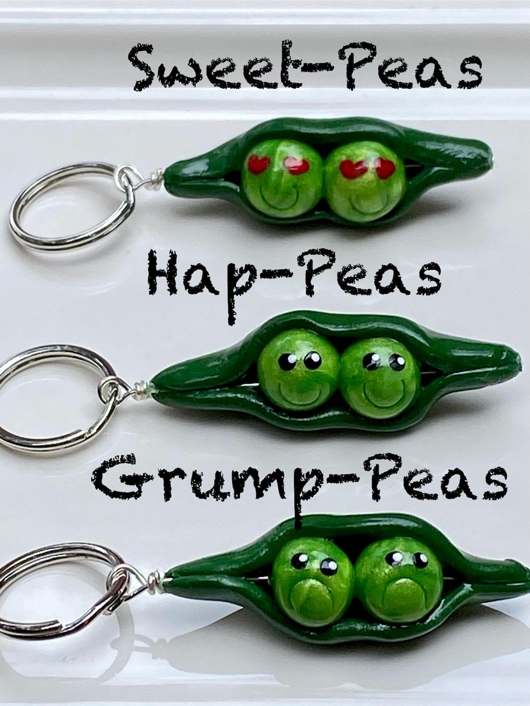 Two Peas in a Pod Keychain Charm. 2 Pea Pod Valentine Charm. Snap Pea ...