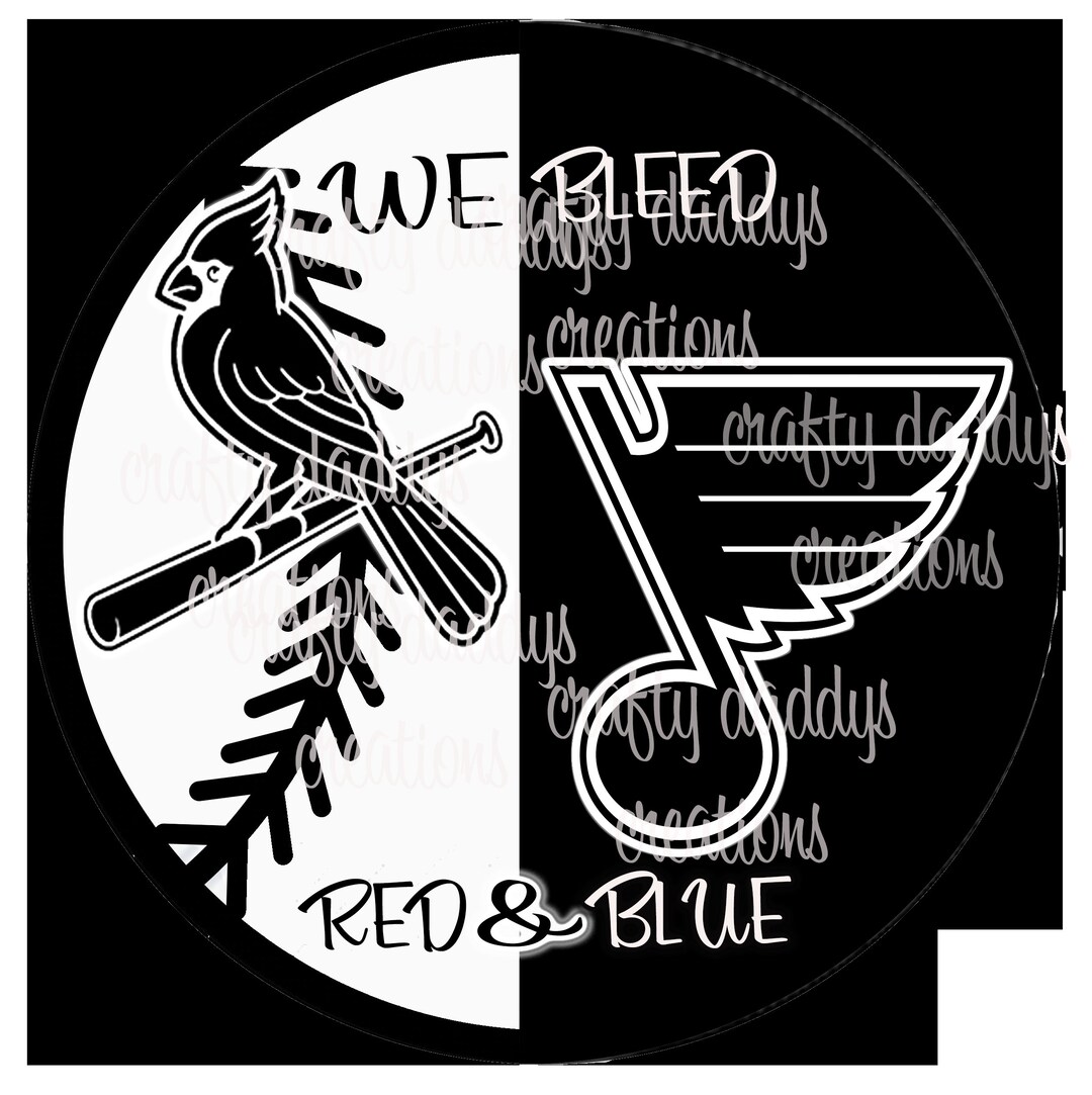 We Bleed Red and Blue Laser File Baseball Hockey Stl - Etsy