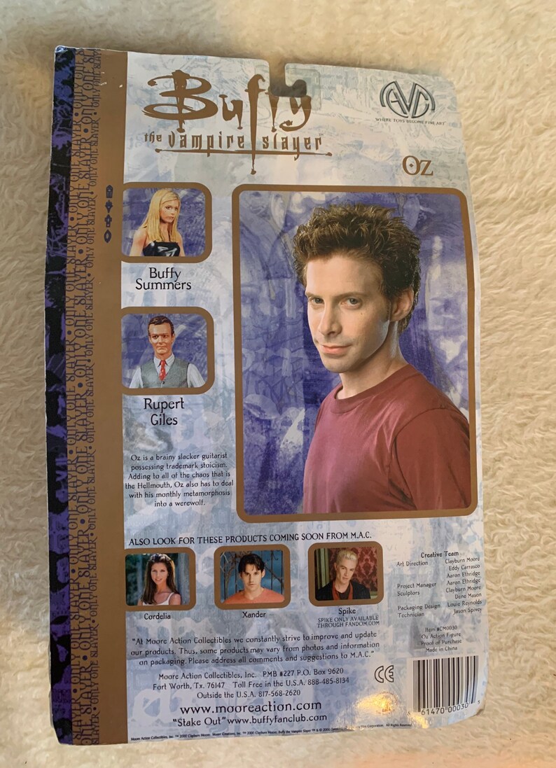 Buffy the Vampire Slayer- Oz Figure - Etsy