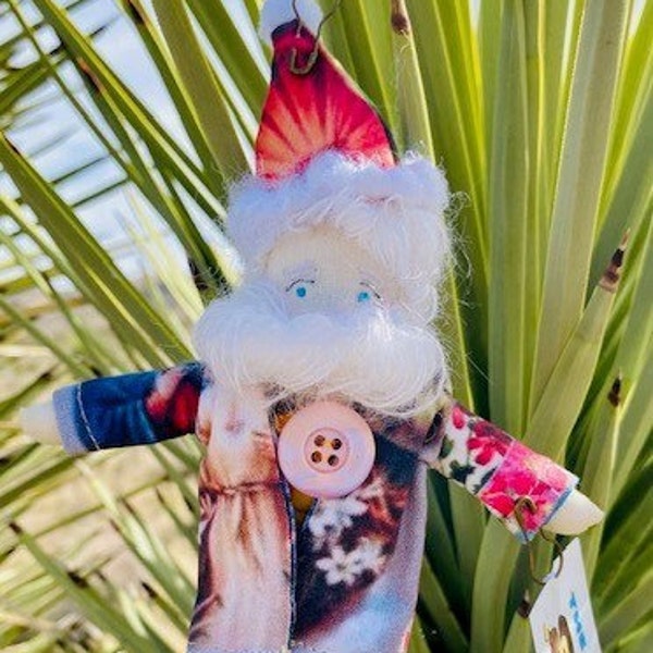 Santa Ornament Handmade - Etsy