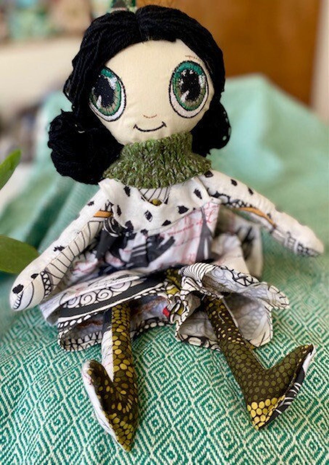 Unique Cloth Folk Art Doll - Etsy