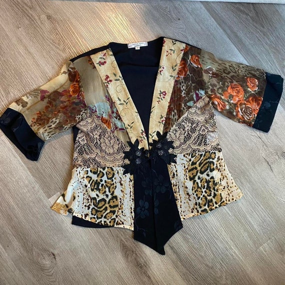 Mixed print blouse - Gem