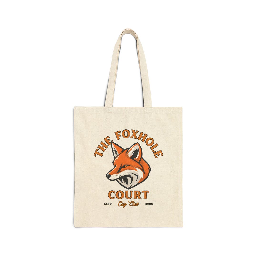 The Foxhole Court AFTG All for the Game Cotton Canvas Tote Bag - Etsy