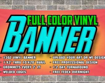 Full Color Custom Vinyl Banners - Etsy