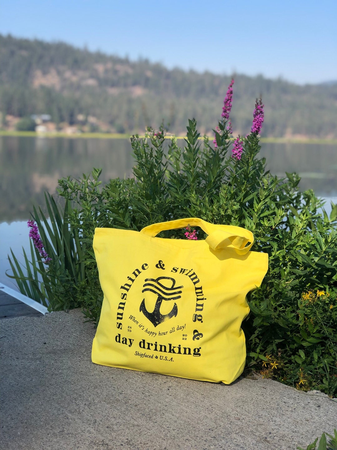 Lake Tote Bag Summer Lake Bag Girls Weekend Gift Summer Camping Tote ...