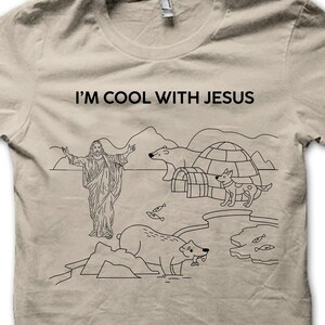 Funny Jesus Shirt, I'm Cool With Jesus Shirts, Retro Faith Shirt ...