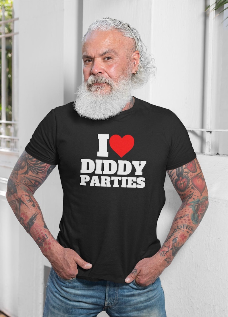 I Love Diddy Parties Men’s Funny Offensive Sarcastic Novelty T-shirt ...