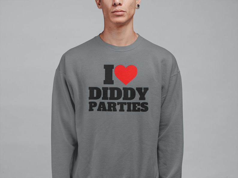 I Love Diddy Parties Men’s Funny Offensive Sarcastic Novelty T-shirt ...