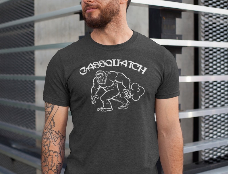 Farting Shirts, Funny Bigfoot Shirt, Yeti Mens Shirts, Big Foot Shirts ...