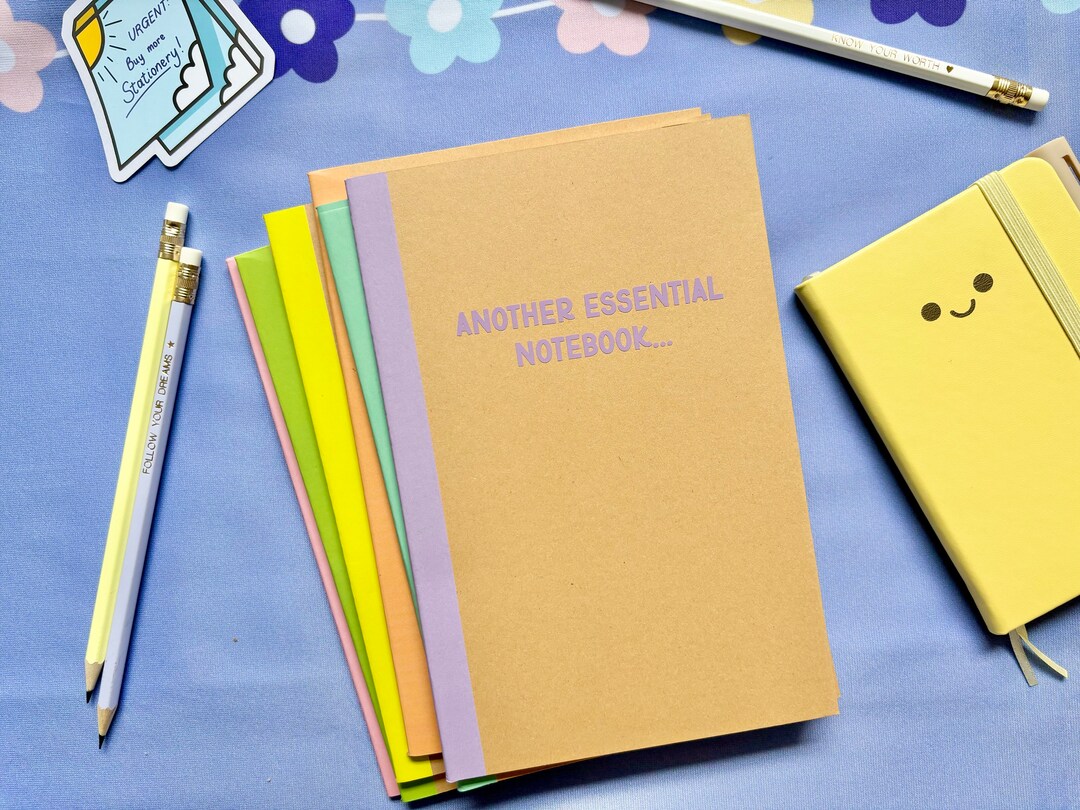 A5 Lined Notebook: Pastel Stationery - 'another Essential Notebook ...