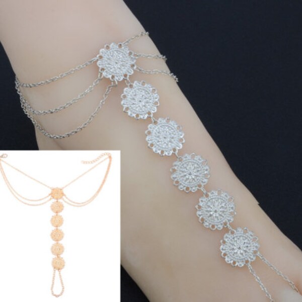 Anklet With Toe Ring - Etsy