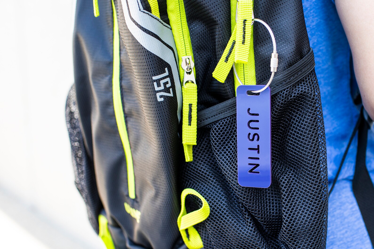 Personalized Keychain Name Tag 2 Sizes, School Bag Name Tag, Diaper Bag ...