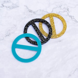 T-shirt Slide Ring, Scarf Ring, 80's 90's T-shirt Ring, Retro Clip ...