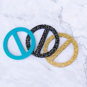 T-shirt Slide Ring, Scarf Ring, 80's 90's T-shirt Ring, Retro Clip ...