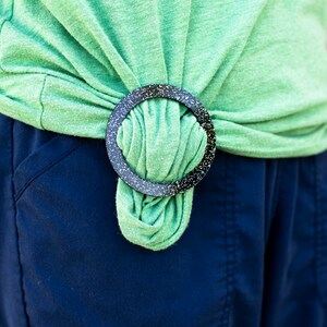 T-shirt Slide Ring, Scarf Ring, 80's 90's T-shirt Ring, Retro Clip ...