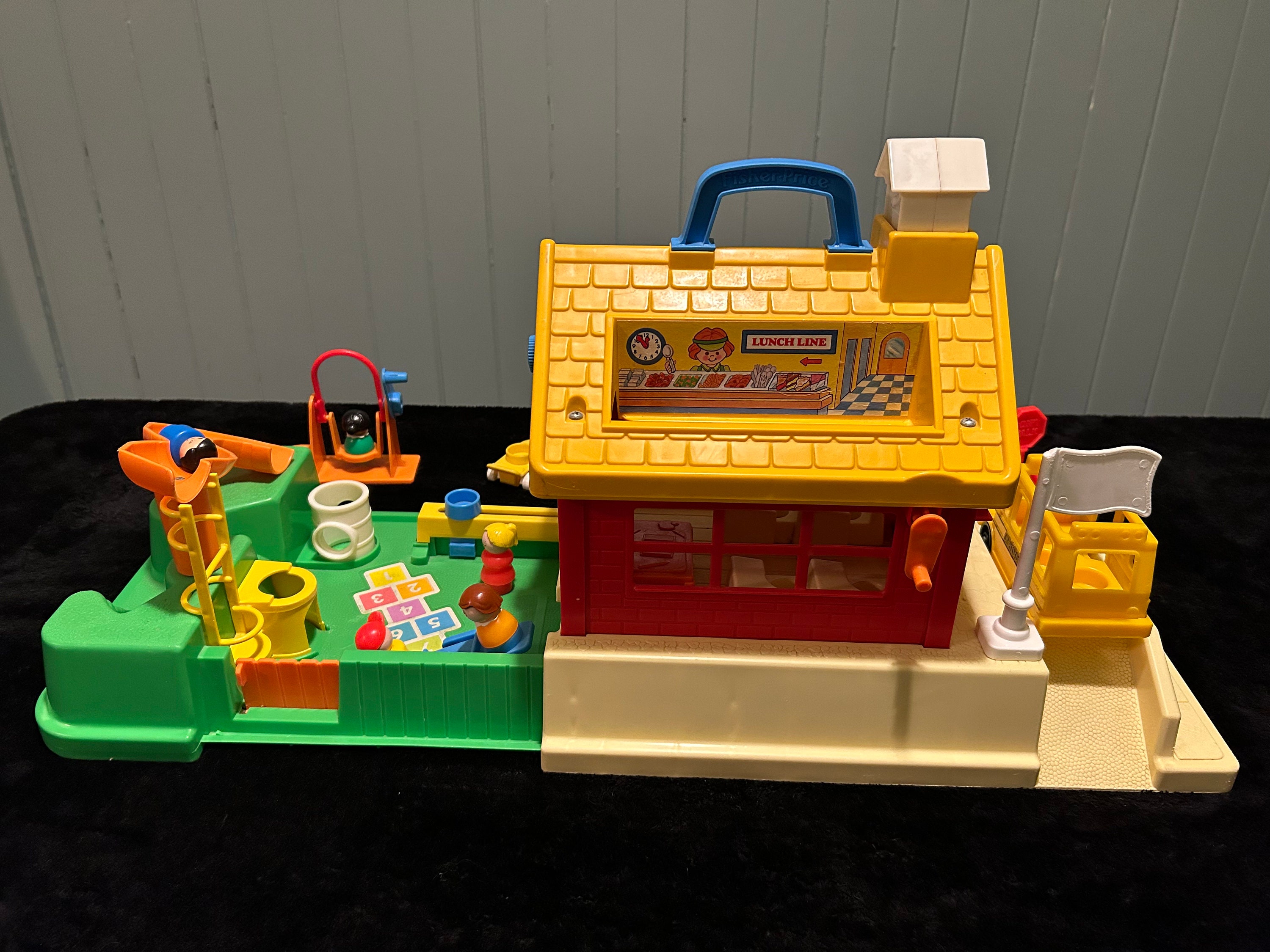Vintage 1988 Fisher Price School House 100% Complete Set - Etsy