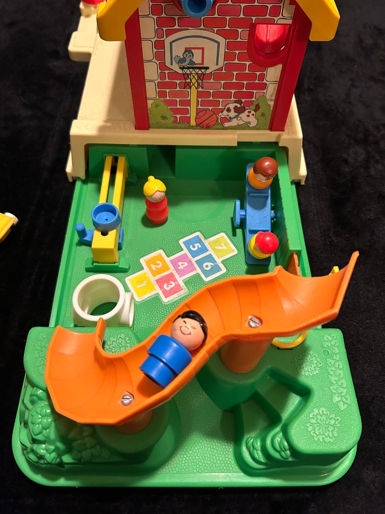 Vintage 1988 Fisher Price School House 100% Complete Set - Etsy