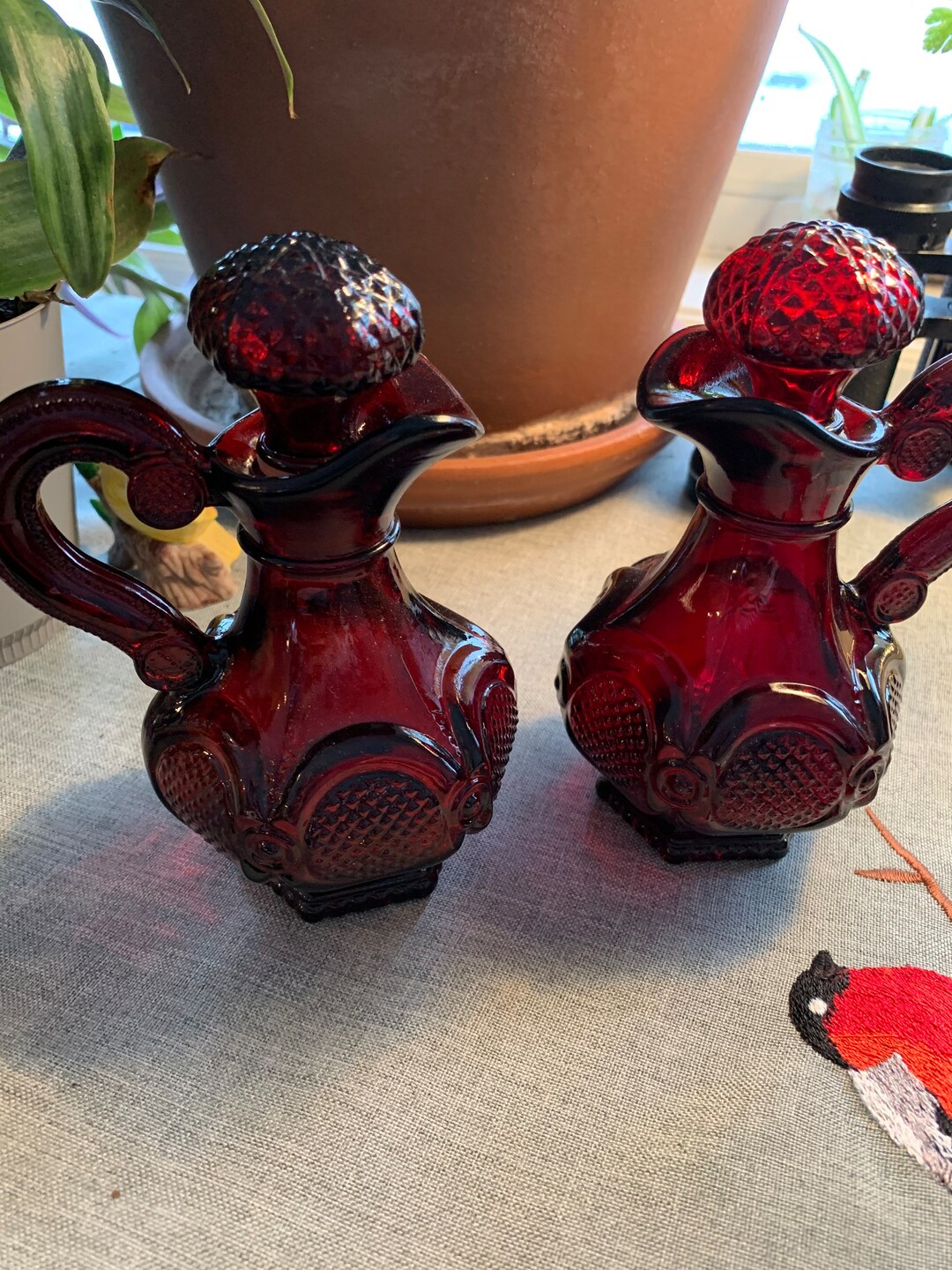 Vintage 1970s AVON 1876 Inspired Cape Cod Collection, Red Ruby Glass ...