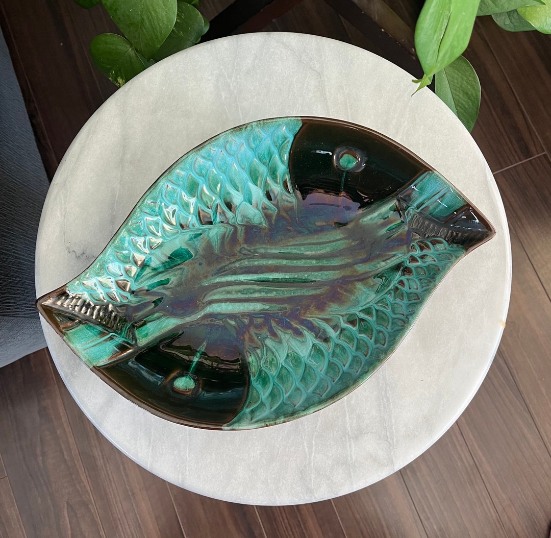 Blue Mountain Pottery Dish - Fish Bowl BMP - Etsy