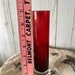 Vintage Tall Ruby Red Vase - Etsy