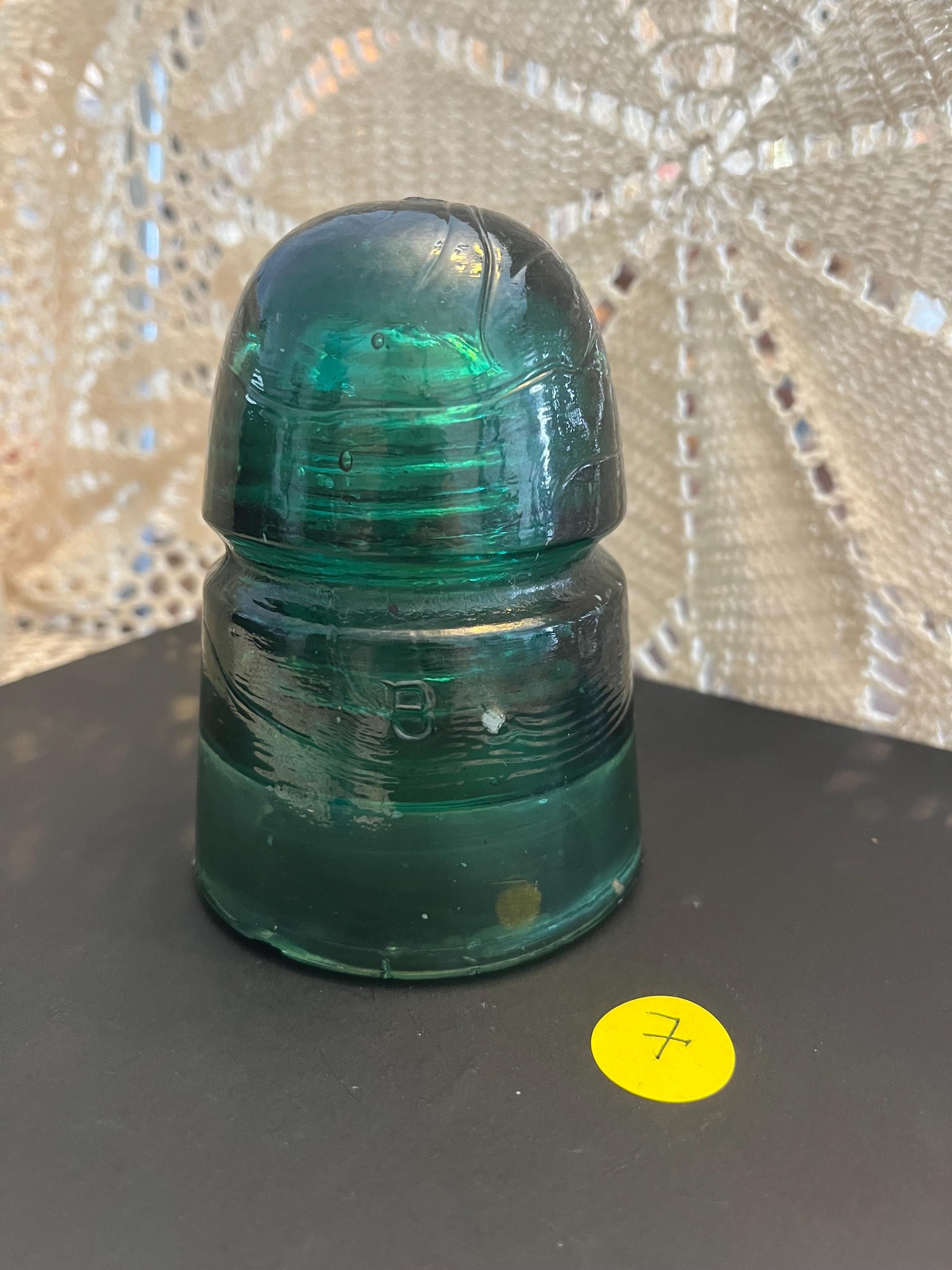 Green Glass Insulator - Etsy