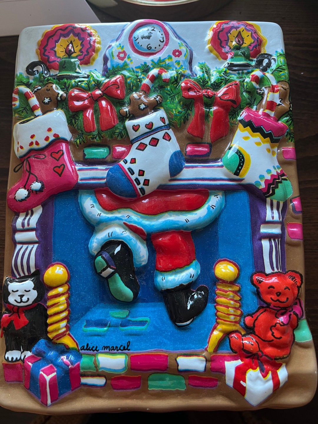 Vintage Alice Marcel Plastic Christmas Box - Etsy