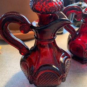 Vintage 1970s AVON 1876 Inspired Cape Cod Collection, Red Ruby Glass ...