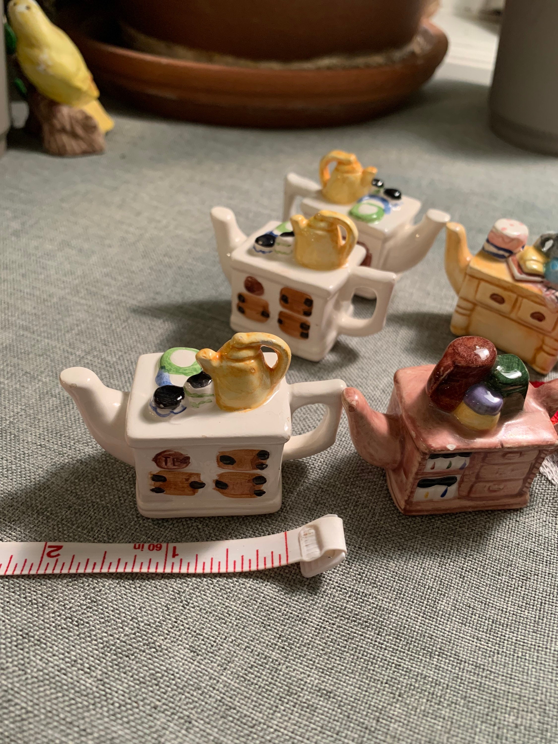 Red Rose Miniature Tea Pots/vintage Red Rose Tea Miniature Tea - Etsy