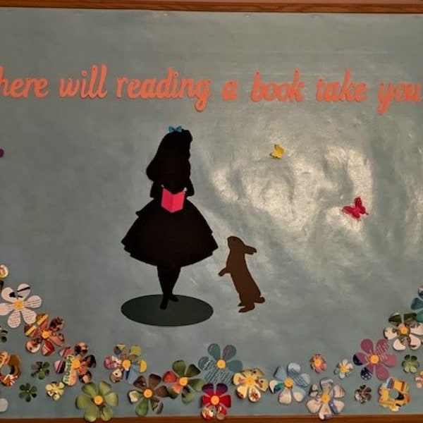 Alice Reading Diy Bulletin Board Kit - Etsy
