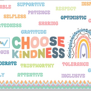 Choose Kindness Bulletin Board Kit - Etsy