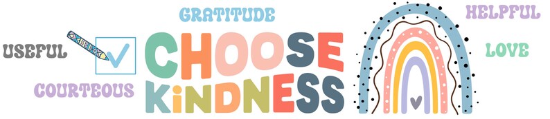 Choose Kindness Bulletin Board Kit - Etsy