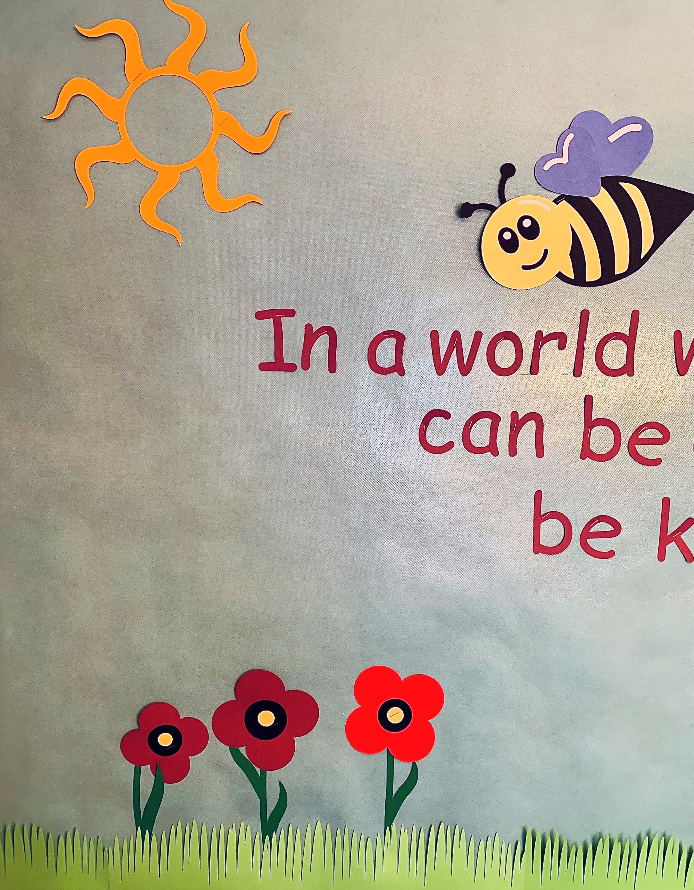 DIY Be Kind Bulletin Board Kit - Etsy