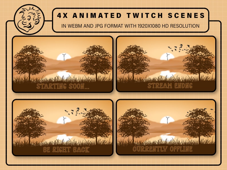 Twitch Scenes Magnificent Morning on Beach Animation - Etsy