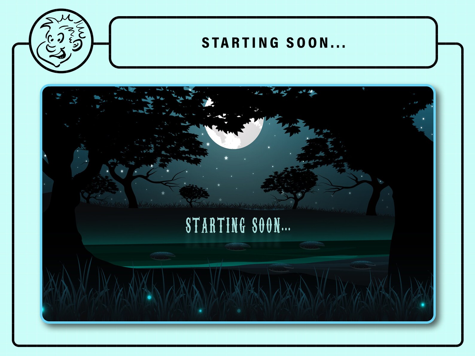 Twitch Scenes | Sweet Night in the Forest Background Animation | Twitch ...