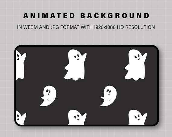 Animated Background Cute Boo Animation Twitch Background - Etsy