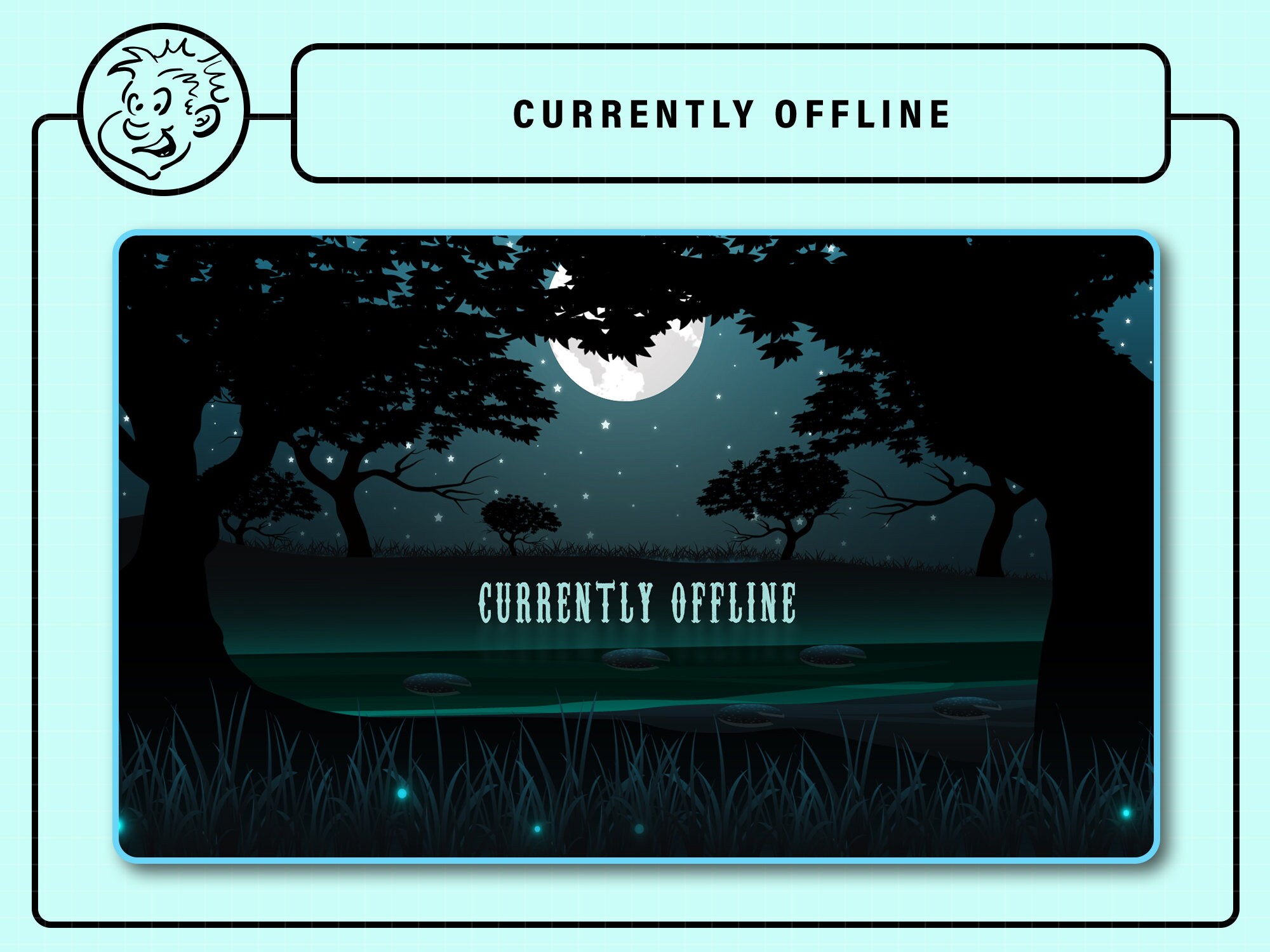 Twitch Scenes Sweet Night in the Forest Background Animation - Etsy