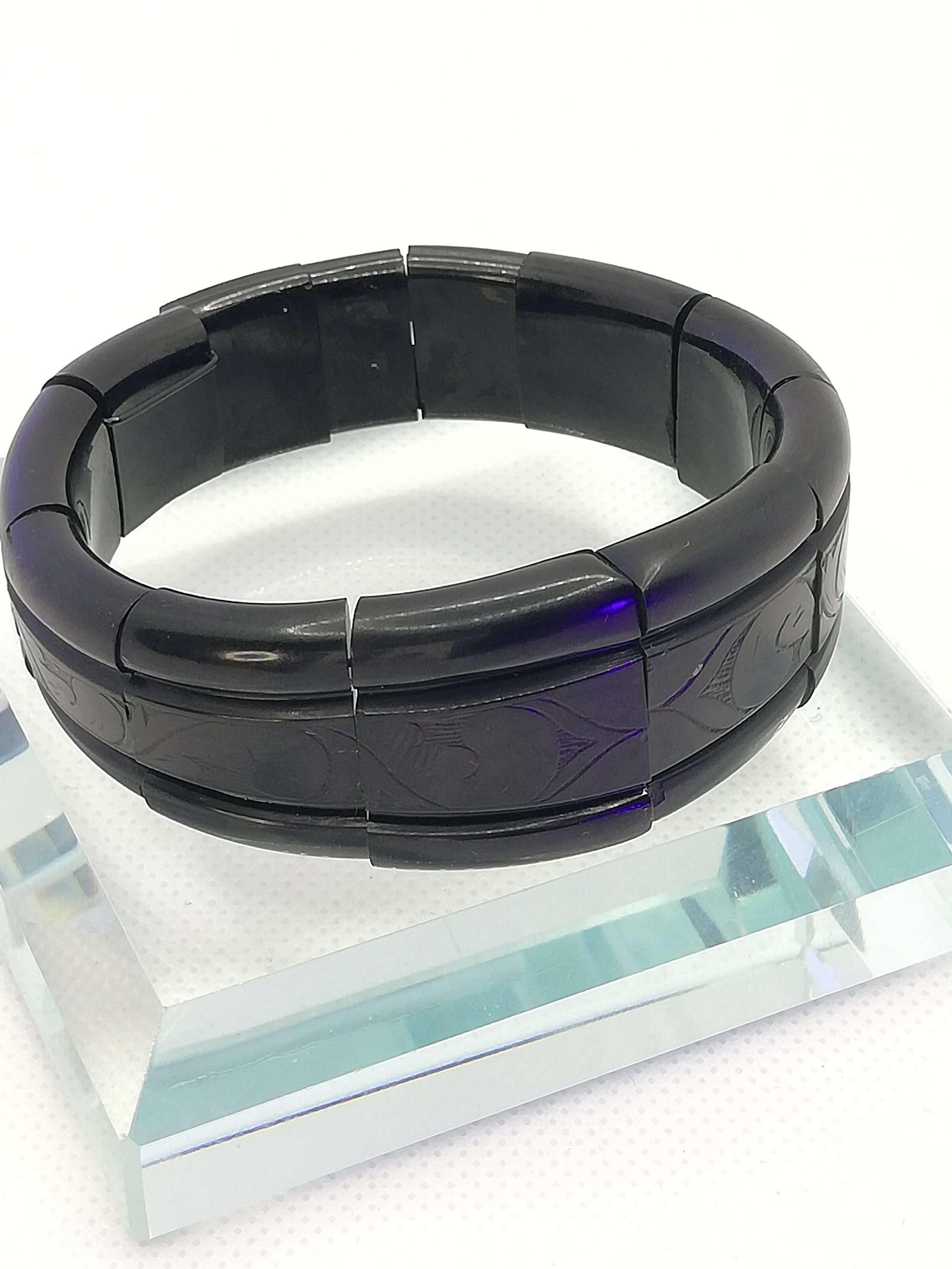 Antique 19th Century Victorian Chunky Hand Carved Whitby Jet - Etsy