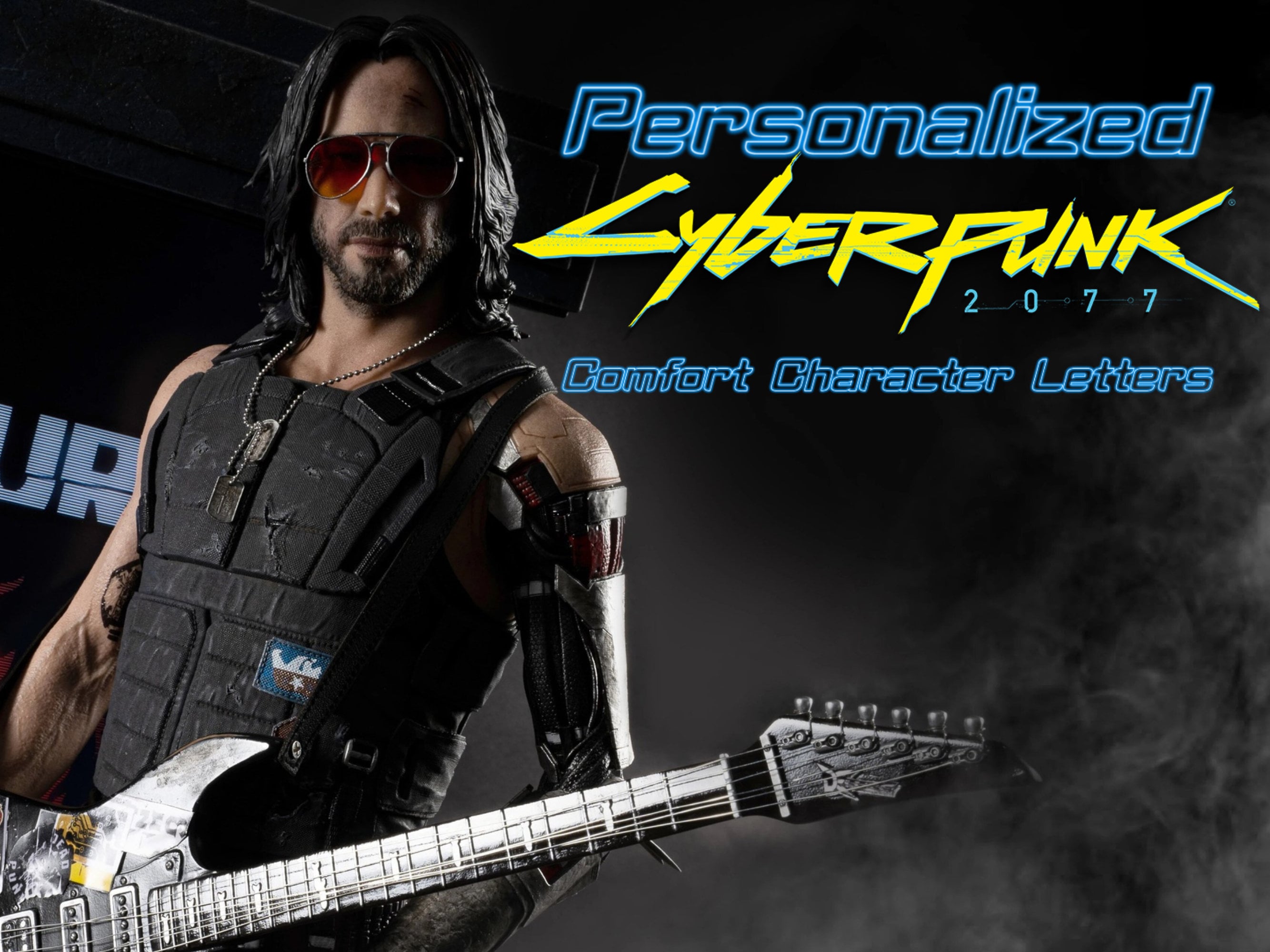 Personalized Digital Cyberpunk 2077 Comfort Character Letters - Etsy