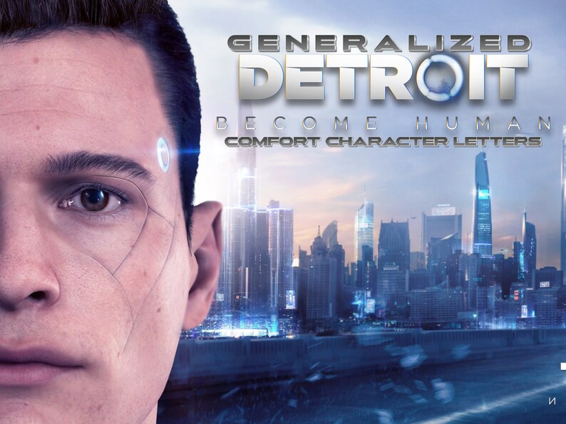 Generalized Digital Detroit: Become Human Character Letters - Etsy